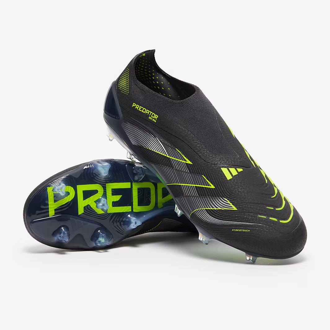 B4L - adidas Predator Elite Laceless Core Black/Carbon/Lucid Lemon